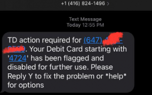 Is Myfeed.td.com Scam? TD Bank Text Message 2023: