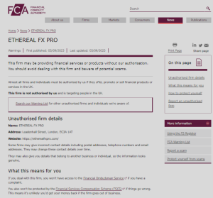 Ethereal Fx Pro Reviews Don't Fall for This Broker Scam