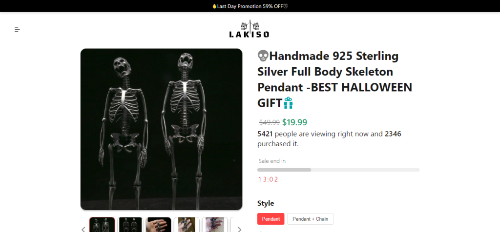 Skeletonus.Lakiso.Com Scam: Scam Store! Buyers Beware!